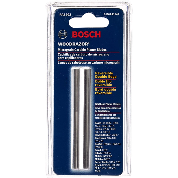 Bosch 3-1/4” Micrograin Carbide Planer Blades (PA1202) - Toolstash