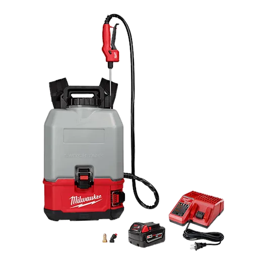 Milwaukee M18 SWITCH TANK 4-Gallon Backpack Concrete Sprayer Kit (2820 ...