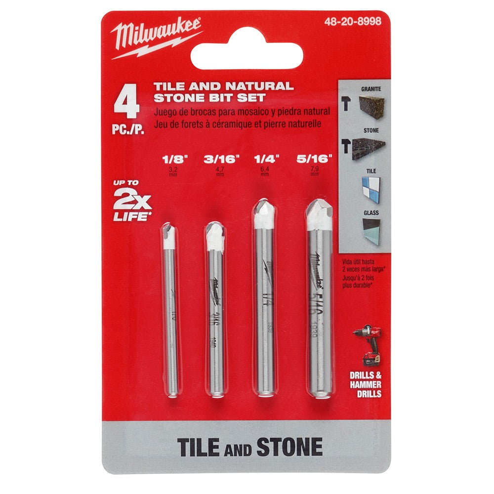 Milwaukee Tile and Natural Stone Bit Set (48-20-8998) - Toolstash