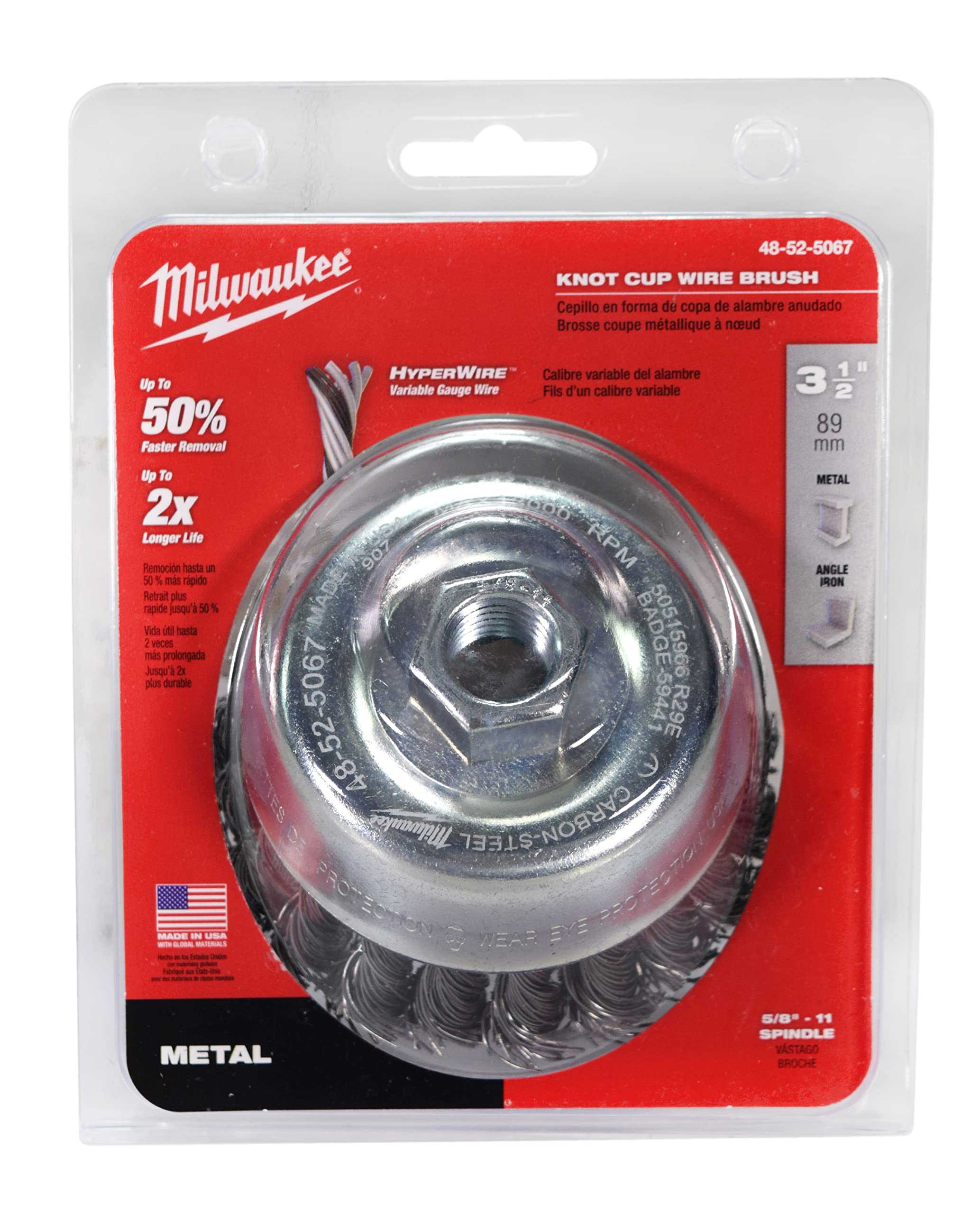 Milwaukee Knot Wire Cup Brush (48-52-5067) - Toolstash