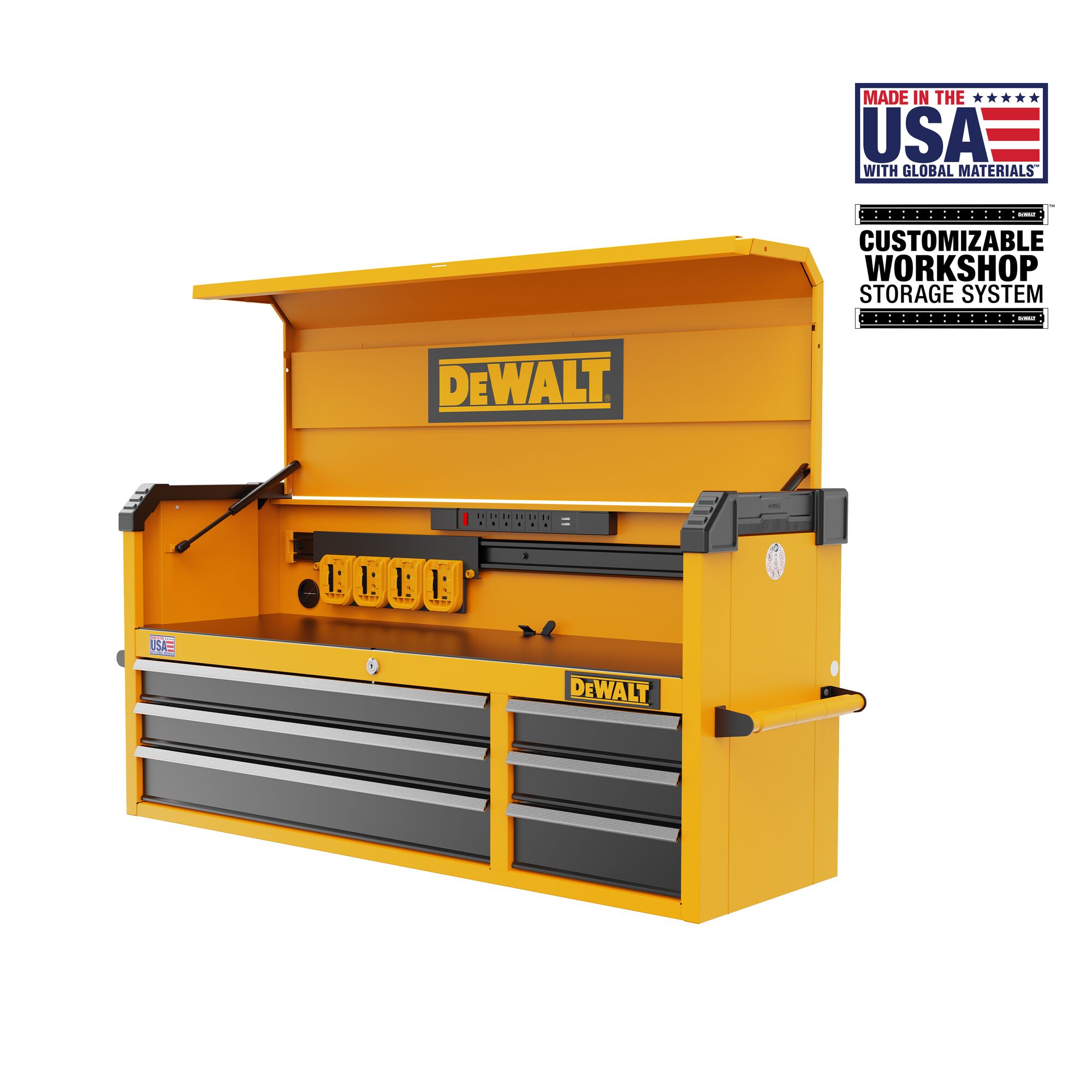 DeWalt 52 in. 6-Drawer Top Tool Chest (DWST52071) - Toolstash
