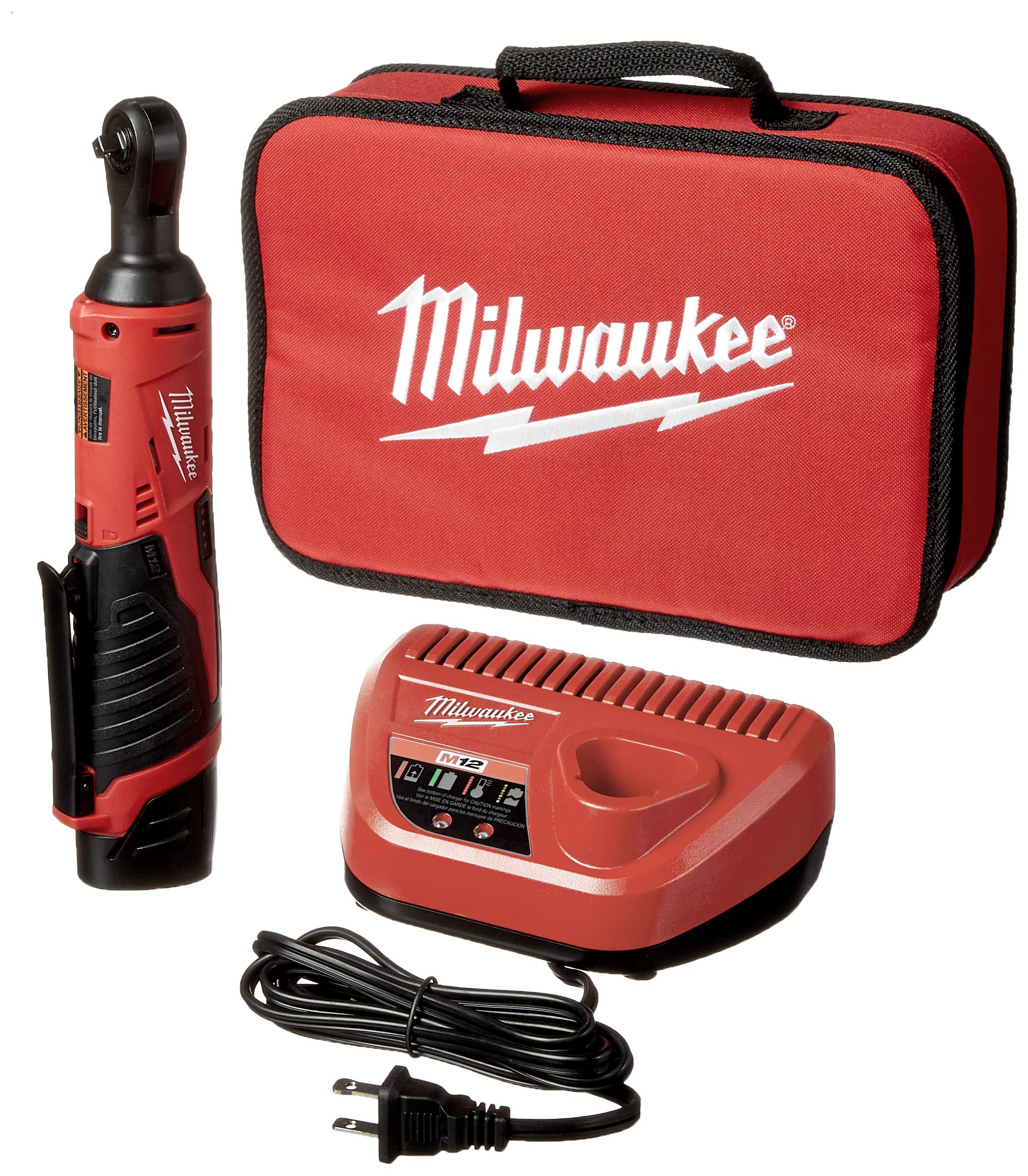 Milwaukee Cordless 1/4" Lithium-Ion Ratchet Kit (2456-21) - Toolstash