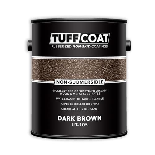 Tuff Coat UT-105 Dark Brown - 1 Gallon: Medium Texture, Non-Submersible ...