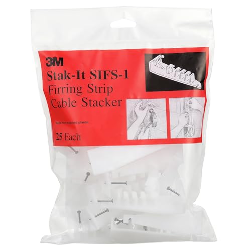 3M Furring Strip Cable Stacker SIFS-1, Stak-It, Electrical Wire Spacer ...