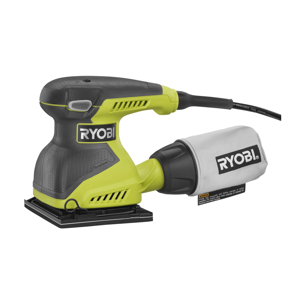 Ryobi 1/4 Sheet Finish Sander Kit (S652DGK) - Toolstash