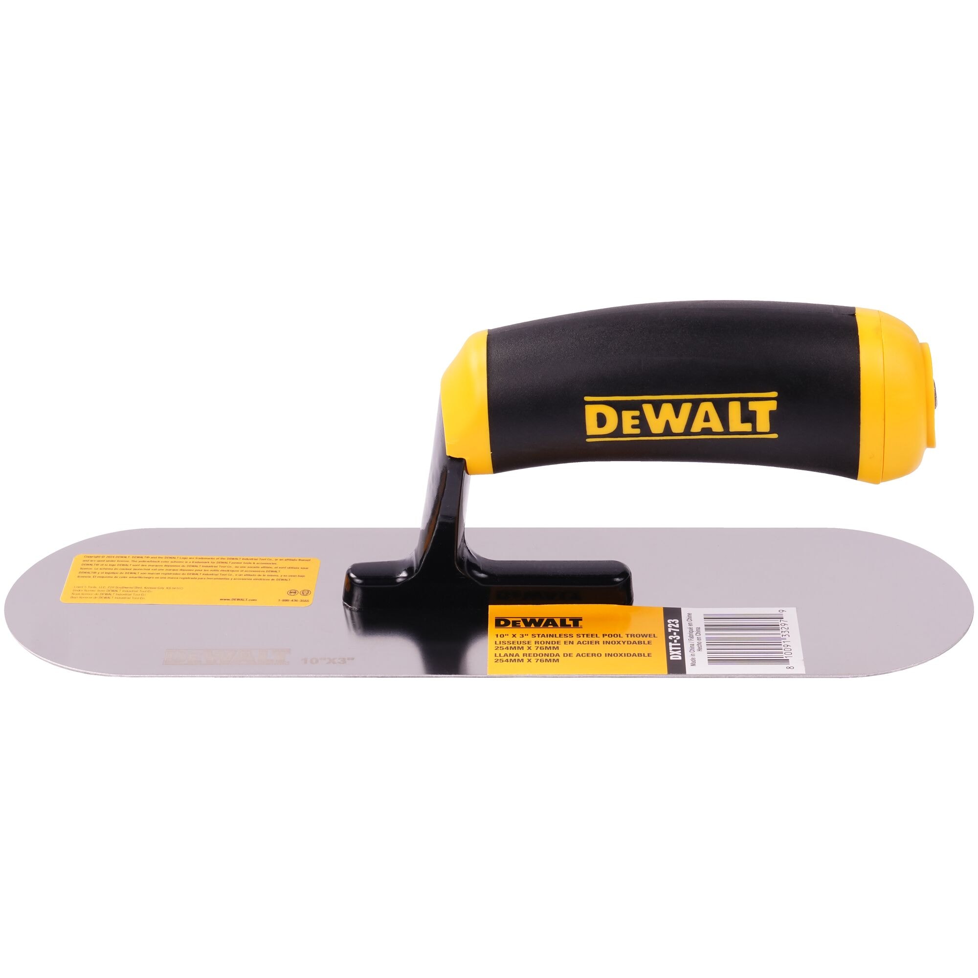 DeWalt 10 in. x 3 in. Stainless Steel Pool Trowel (DXTT-3-723) - Toolstash