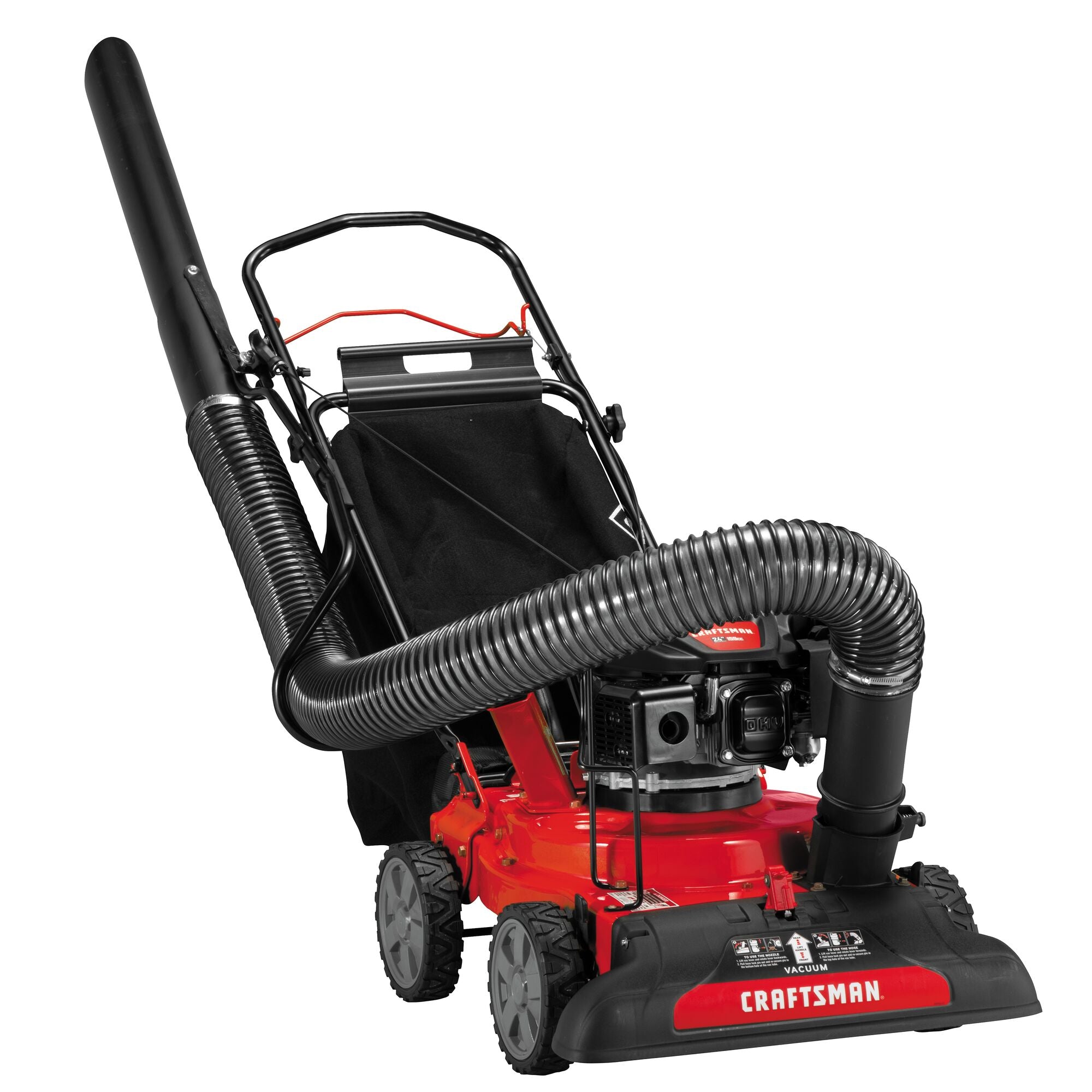 Craftsman 24 in 4-in-1 Chipper, Shredder, and Vacuum with Blowing ...