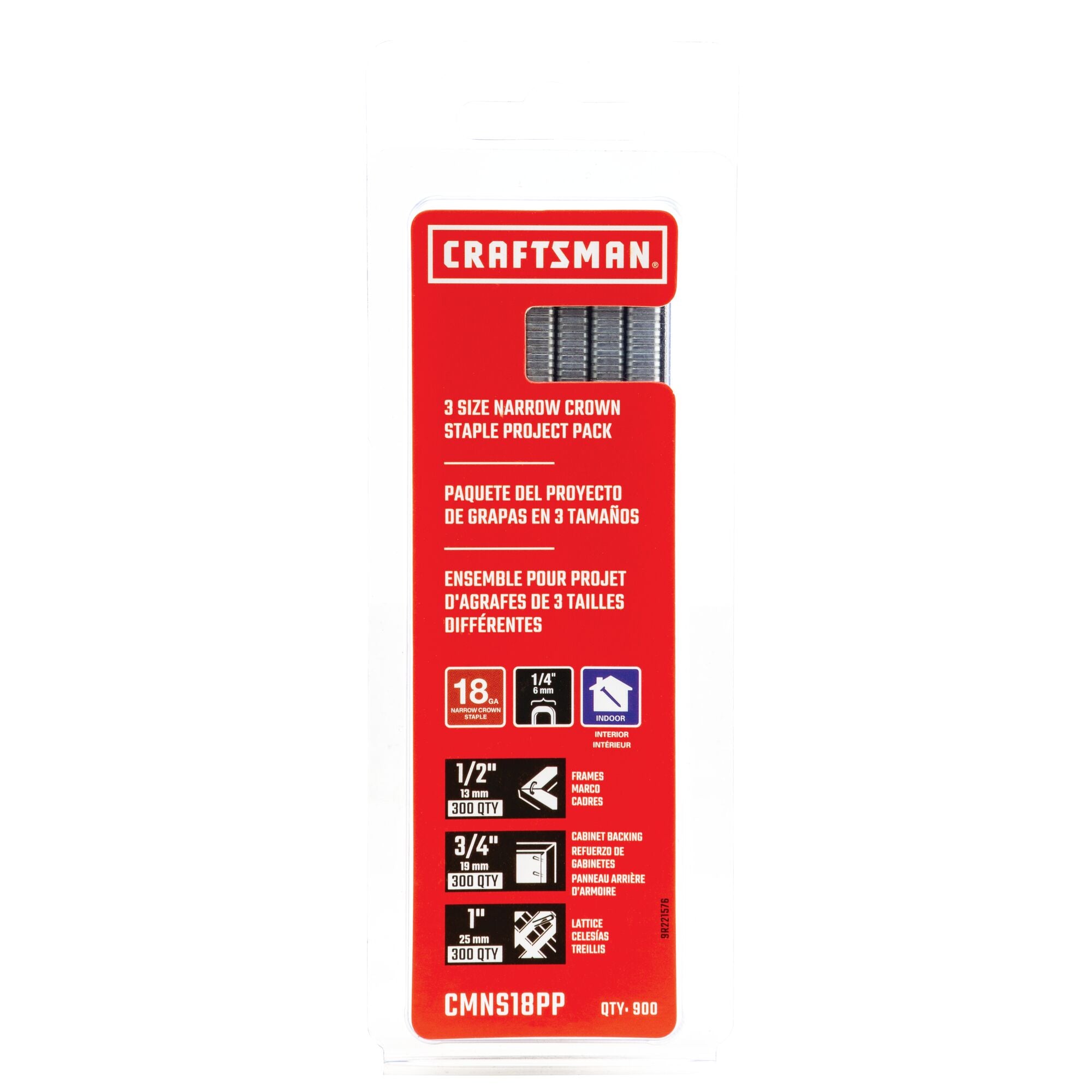 Craftsman Narrow Crown Staple Project Pack (CMNS18PP) - Toolstash