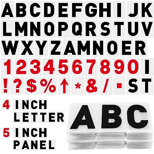 Leinuosen 300 Pcs Sign Letter Printed on Marquee Flexible Outdoor Black ...