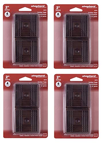 Shepherd Hardware Caster Cups, 2-Inch, Sold as 4 Pack, 16 Cups Total ...