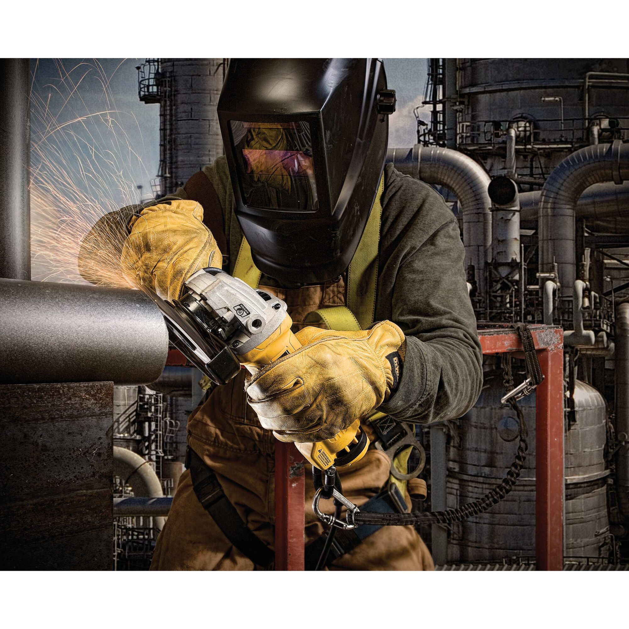DeWalt 4.5 in. Small Angle Paddle Switch Angle Grinder with Brake and ...