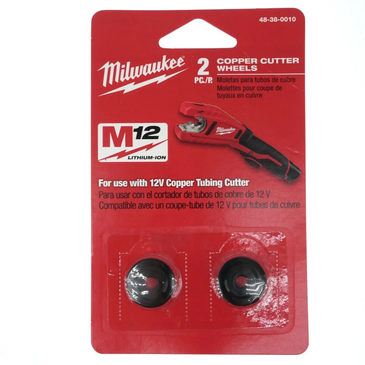 Milwaukee Copper Tubing Cutter Wheel (2-Pack) (48-38-0010) - Toolstash