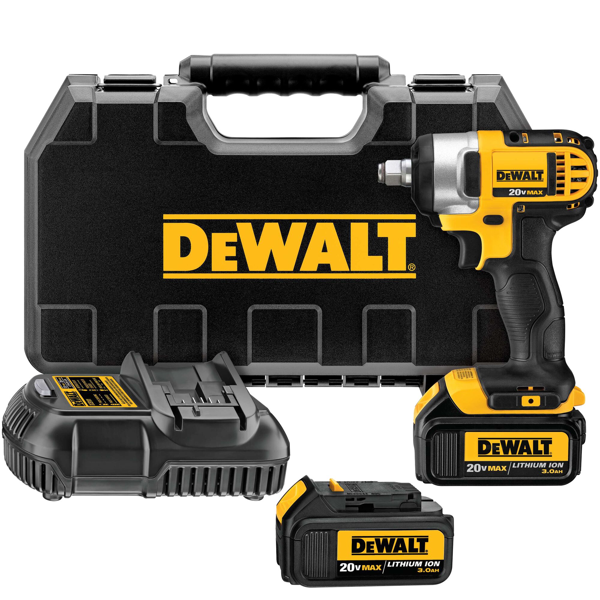 DeWalt 20V MAX* 1/2" Cordless Impact Wrench Kit (3.0Ah) (DCF880HL2 ...