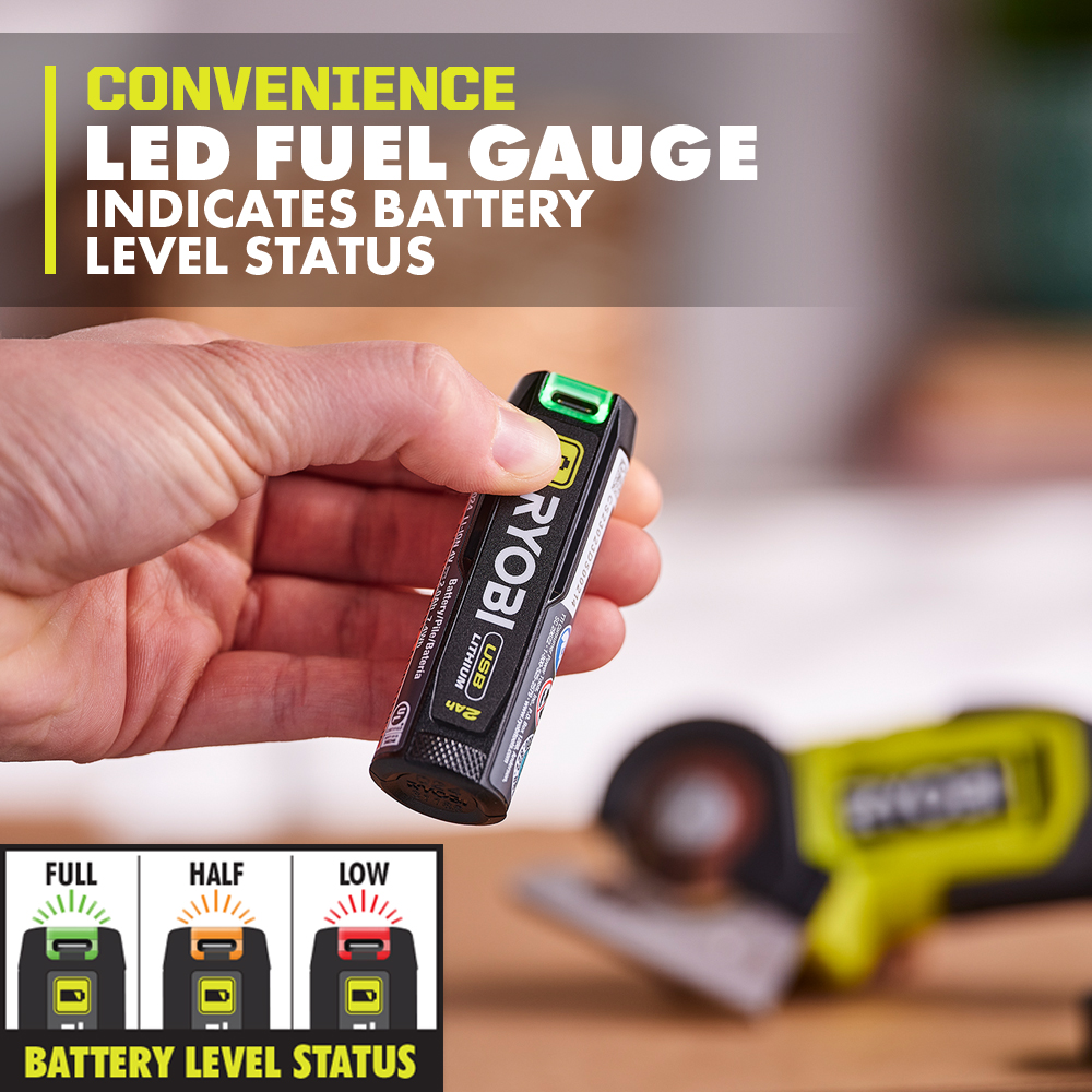 Ryobi USB Lithium 2Ah Lithium Rechargeable Battery (FVB02) - Toolstash