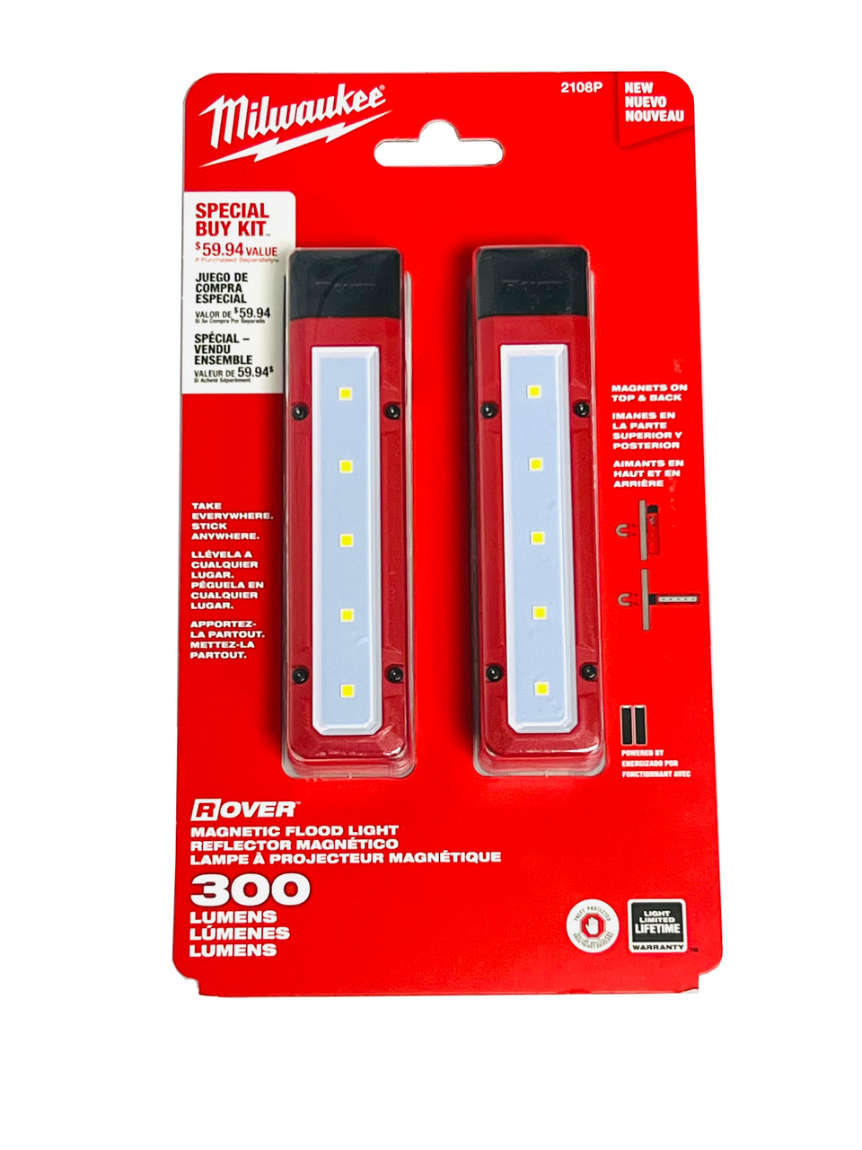 Milwaukee ROVER Magnetic Flood Light (2108P) - Toolstash