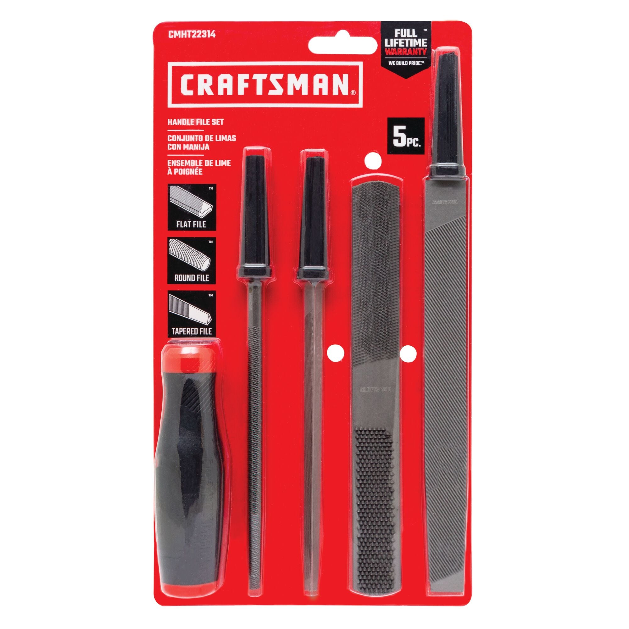 Craftsman 5Pc File Set (CMHT22314) - Toolstash