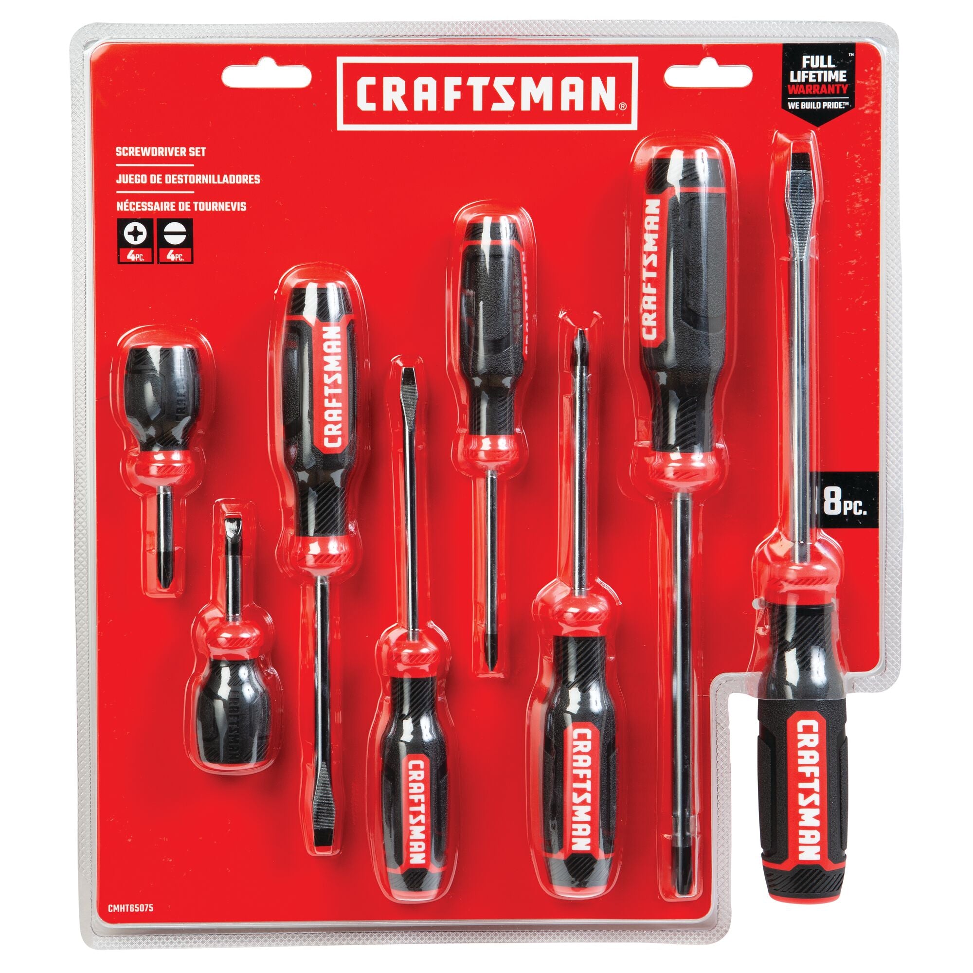 Craftsman 8 Piece Bi-Material Screwdriver Set (CMHT65075) - Toolstash