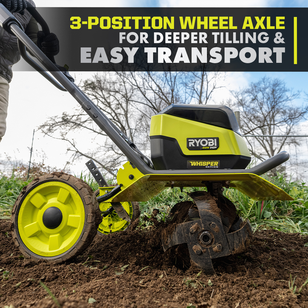 Ryobi 40V HP Brushless Whisper Series 16" Front Tine Tiller (RY40730VNM ...