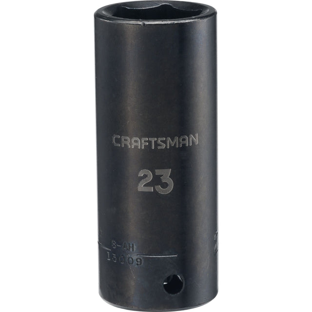 Craftsman 1/2-in Drive 23mm Metric Deep Socket (CMMT13009) - Toolstash