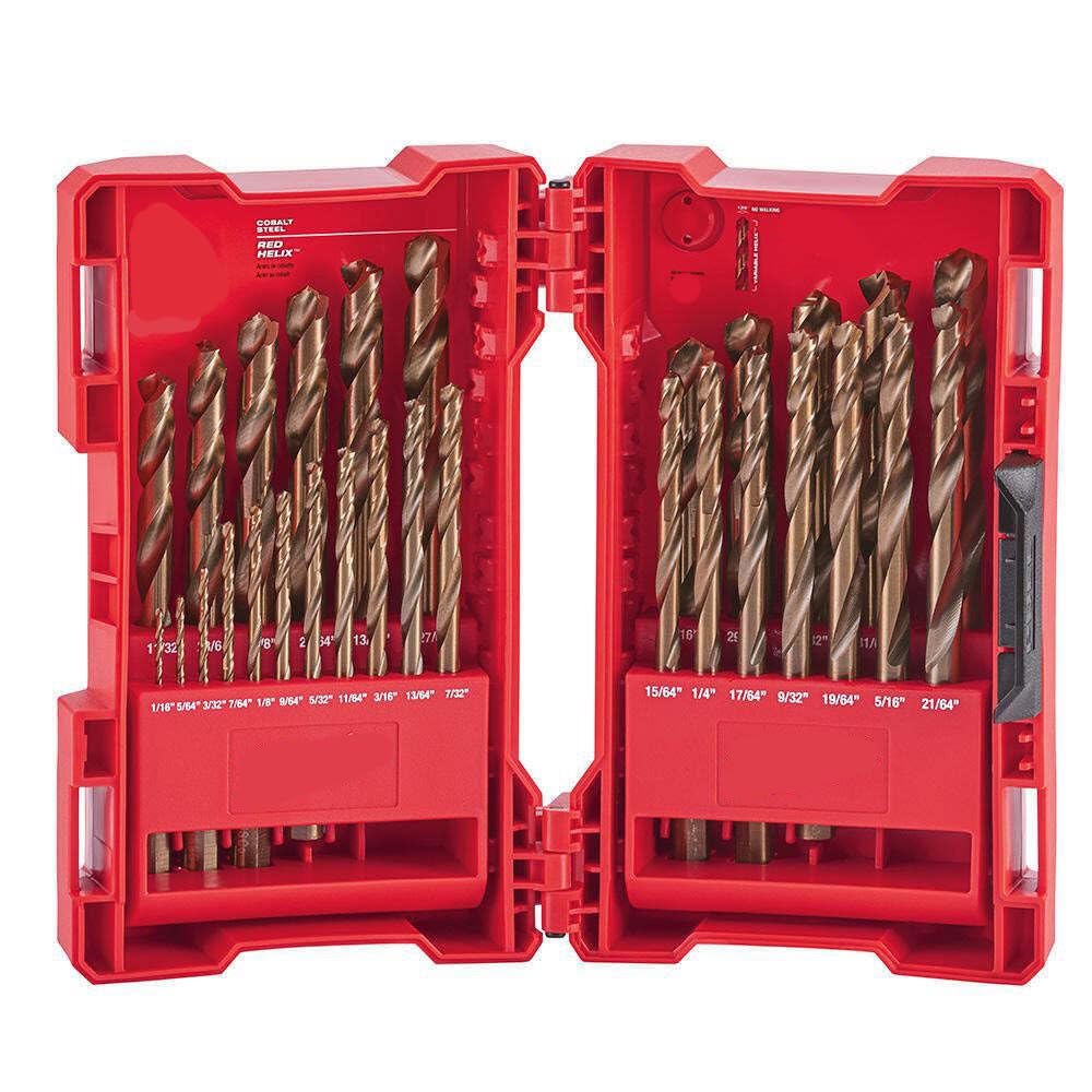 Milwaukee RED HELIX Cobalt Drill Bit Set (48-89-2322) - Toolstash