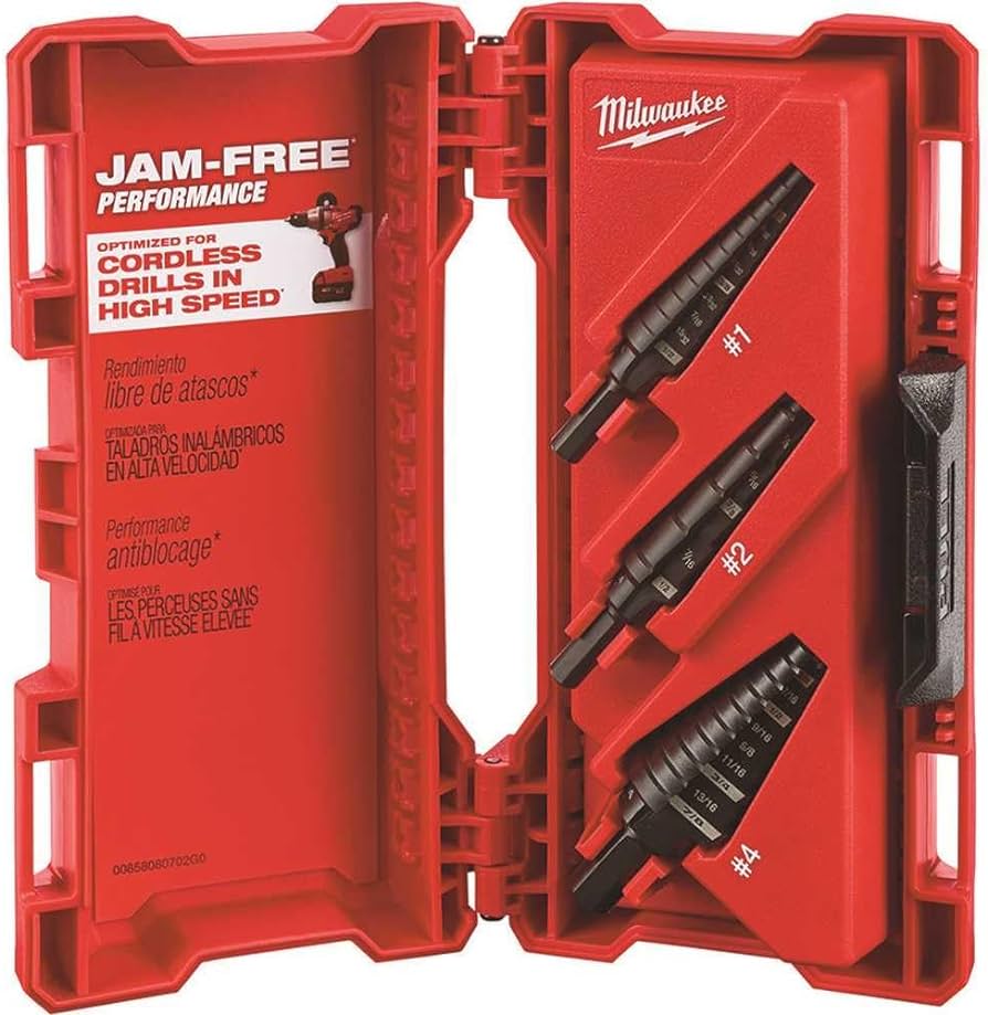 Milwaukee Step Drill Bit Set (48-89-9221) - Toolstash