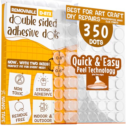 D-NYX Double Sided Tape Adhesive Dots Stickers 280, 350, 450, 550 or ...
