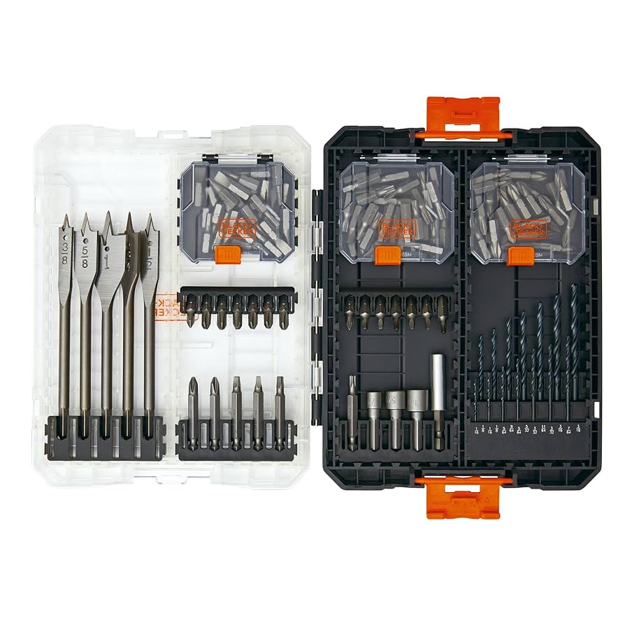 Black & Decker Screwdriver Bit Set and Drill Bit Set, 130-Piece ...