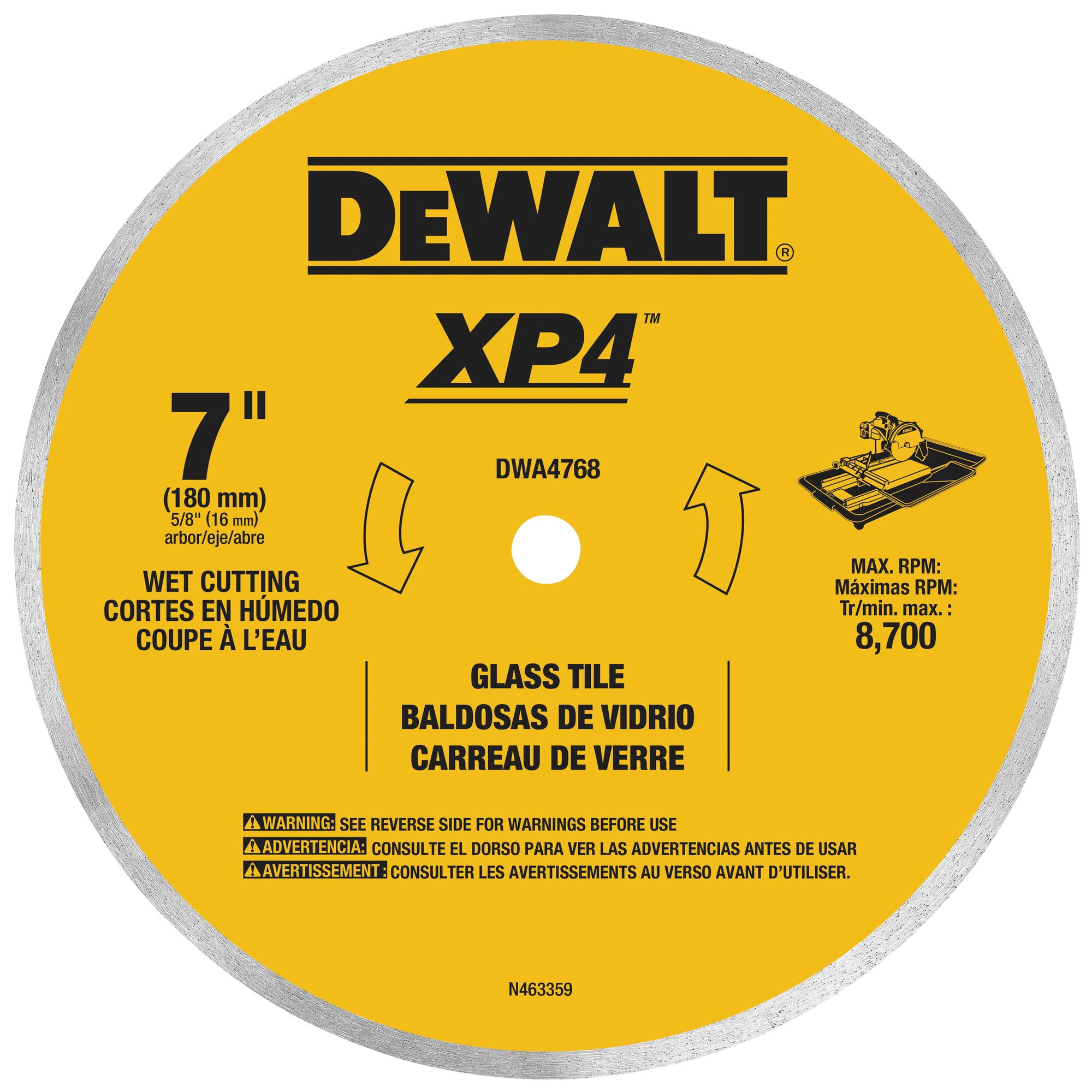 DeWalt XP4 Glass Tile Blade (DWA4768) - Toolstash