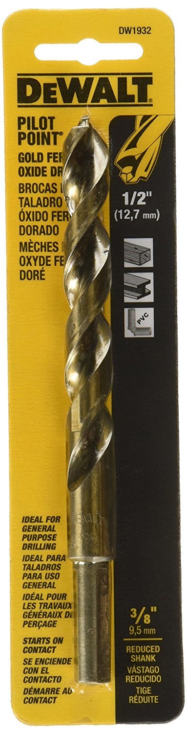 DeWalt 1/2" PILOT POINT drill bit (DW1932) - Toolstash