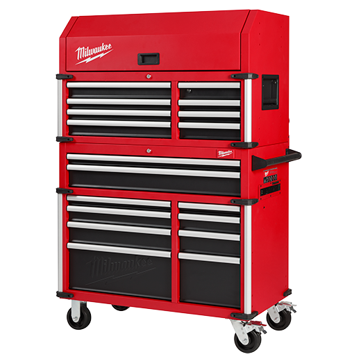Milwaukee 41" High Capacity Industrial 18-Drawer Steel Storage Chest ...