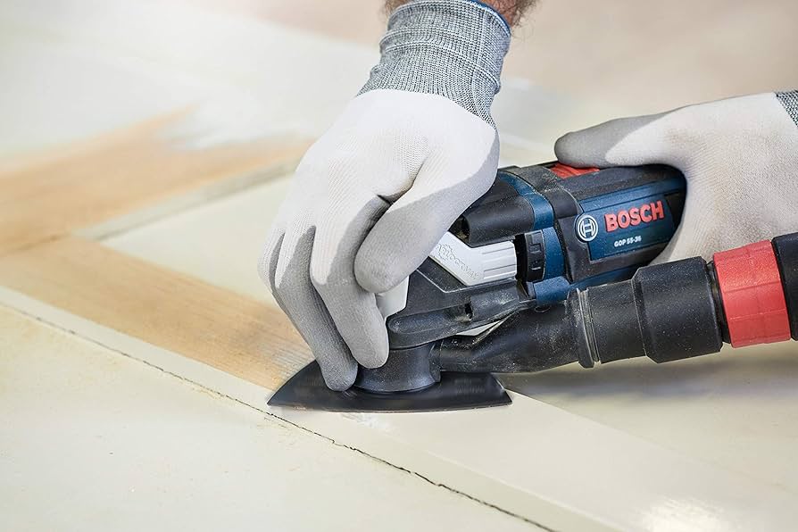 Bosch StarlockMax Oscillating Multi-Tool Carbide 100 Grit Delta Sanding ...