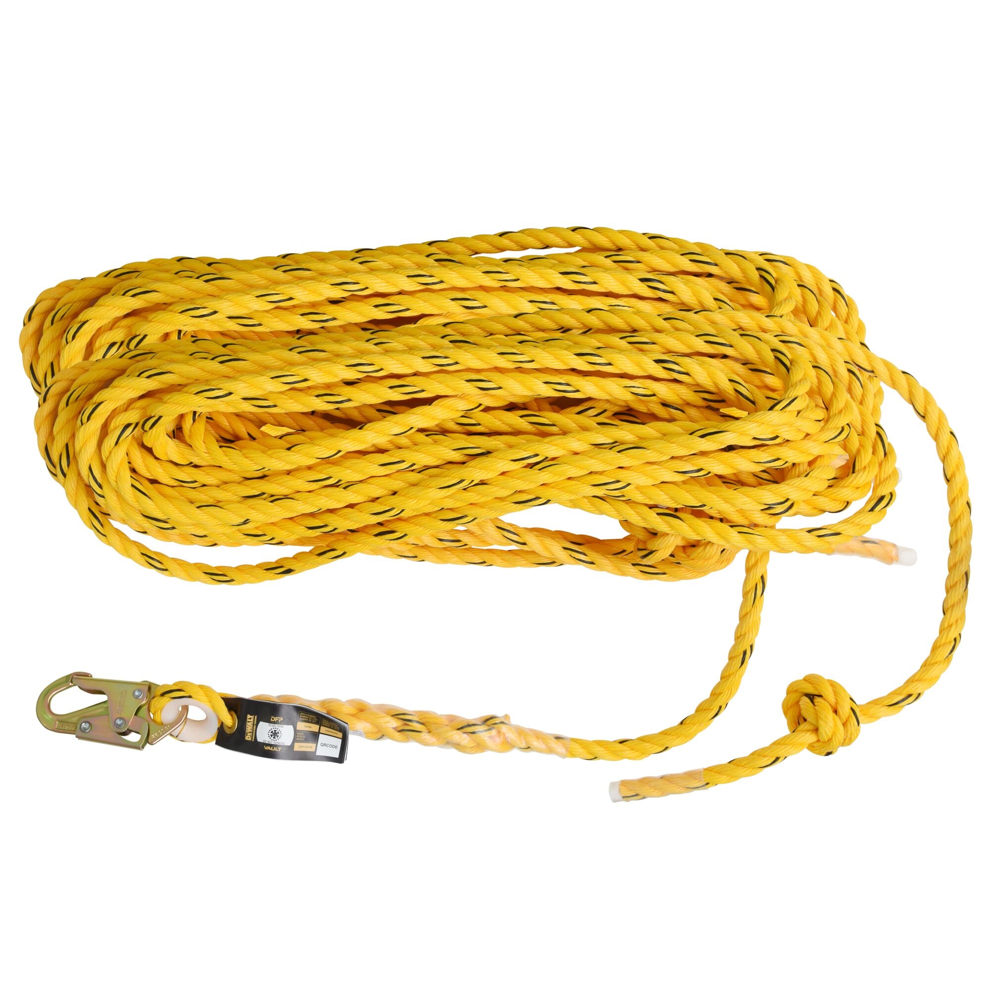 DeWalt Vertical Lifeline - Polydac Rope - Snap Hook With Tapered End ...