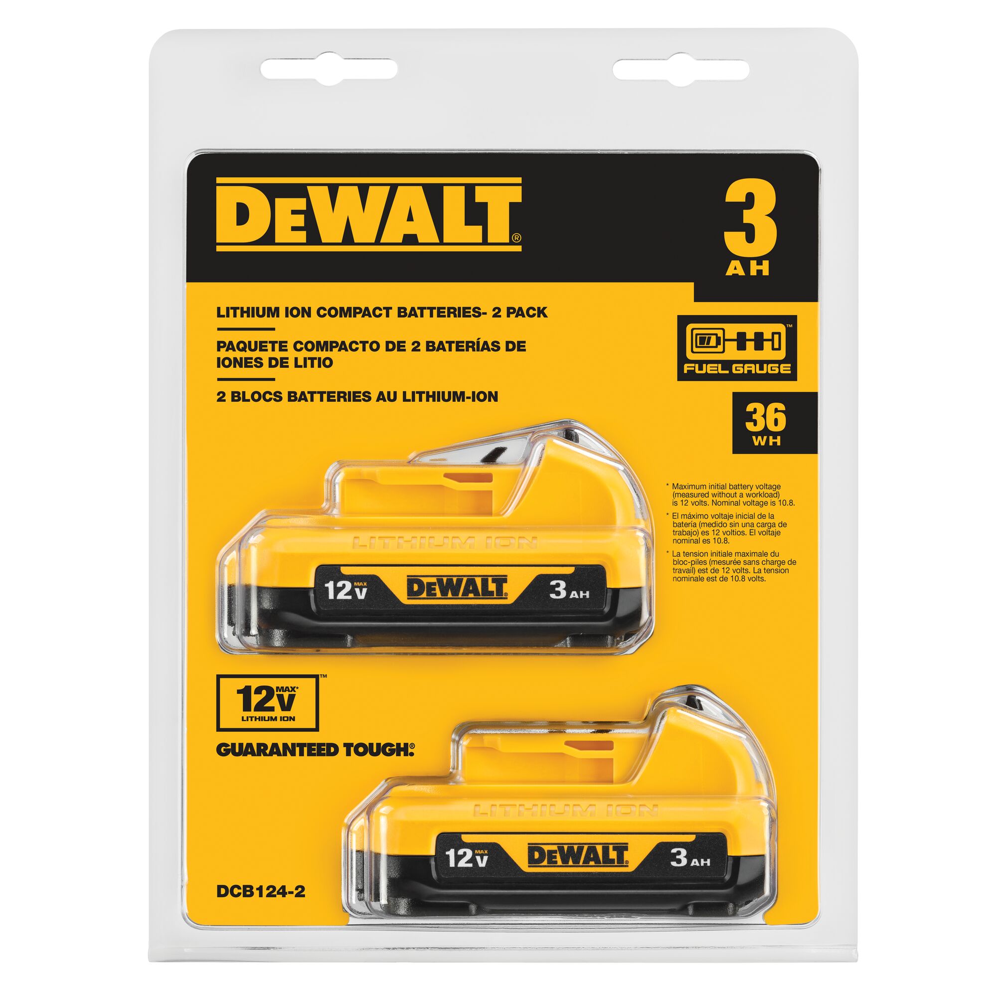 DeWalt 12V MAX 3Ah lithium-ion battery pack (2-pack) (DCB124-2) - Toolstash