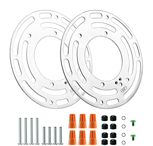 Armiika 2 Pack Universal Light Fixture Mounting Bracket, 4 Inches ...