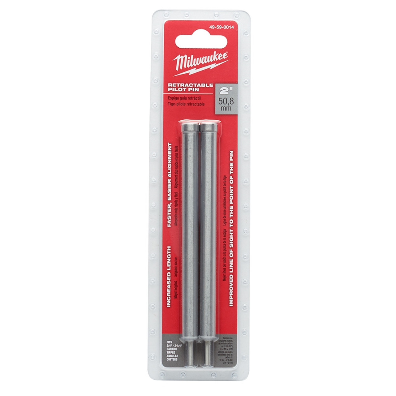 Milwaukee 2" TCT Retractable Pilot Pin (49-59-0014) - Toolstash