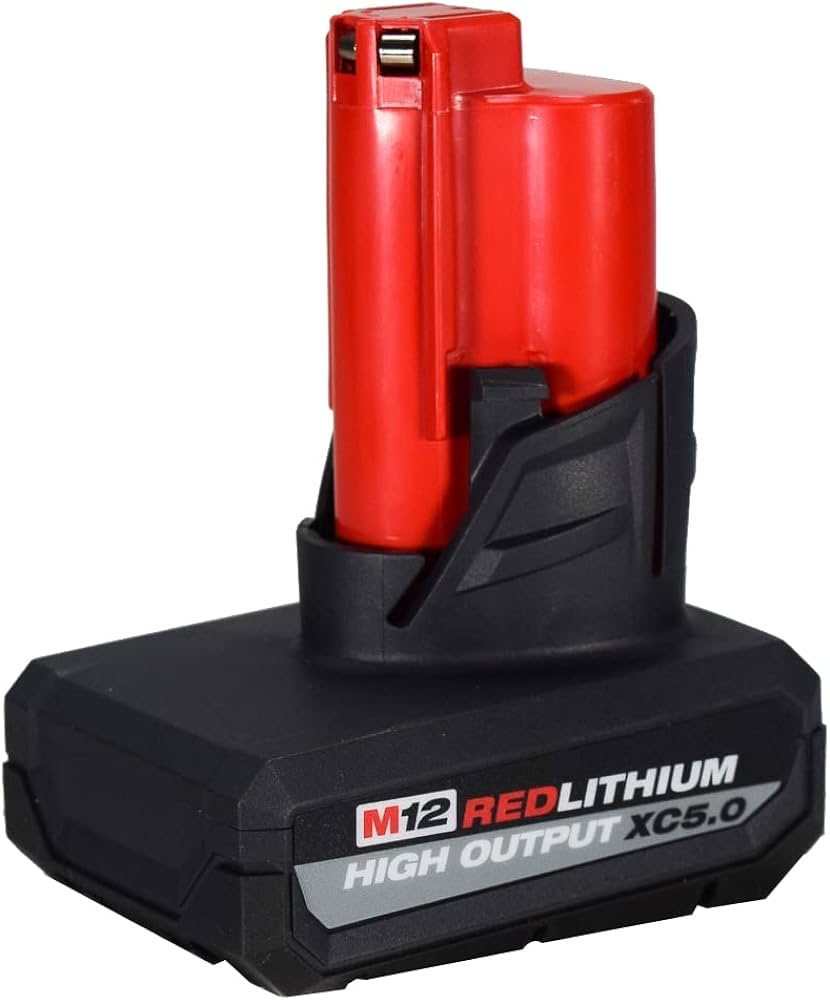 Milwaukee M12 REDLITHIUM HIGH OUTPUT XC5.0 Battery Pack (48-11-2450 ...