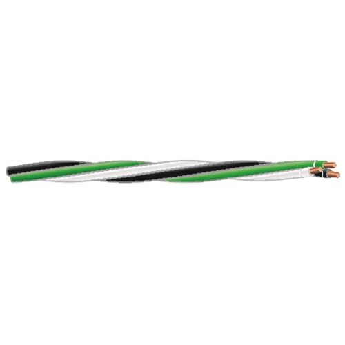 Southwire 250 ft. 12/3-Gauge Black/White/Green Solid CU THHN Tri- Wire ...