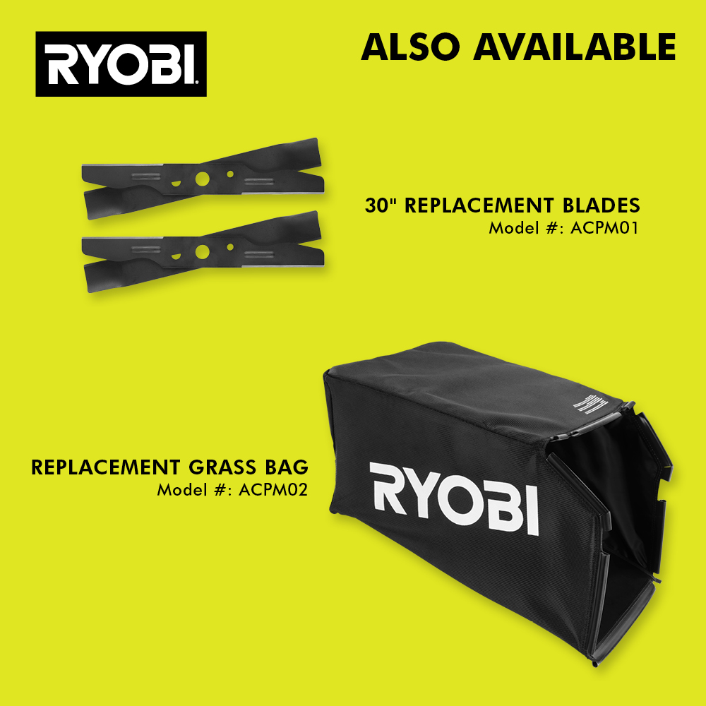 Ryobi 80V HP Brushless 30" Self-Propelled Multi-Blade Mower Kit ...